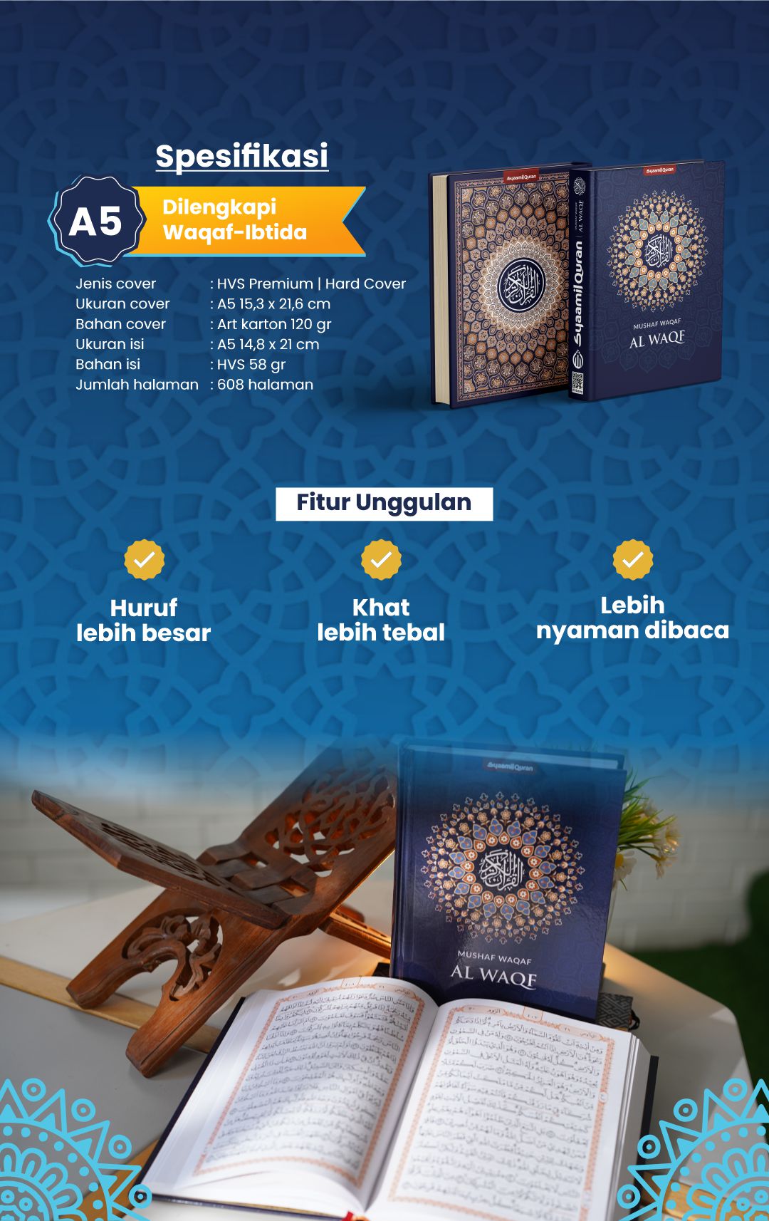 Mushaf Wakaf Al Waqf – Syaamil Quran